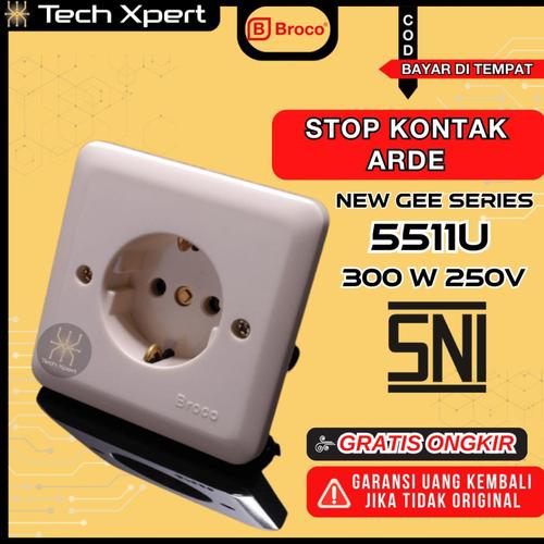 Jual Stop Kontak Arde Broco Ib 5511U Stop Kontak New Gee Urea - Kota ...