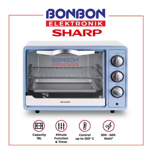 Jual SHARP Oven Listrik 18 Liter EO-18BL / EO18BL / New Electric Oven Blue EO 18BL Toast, Grill ...