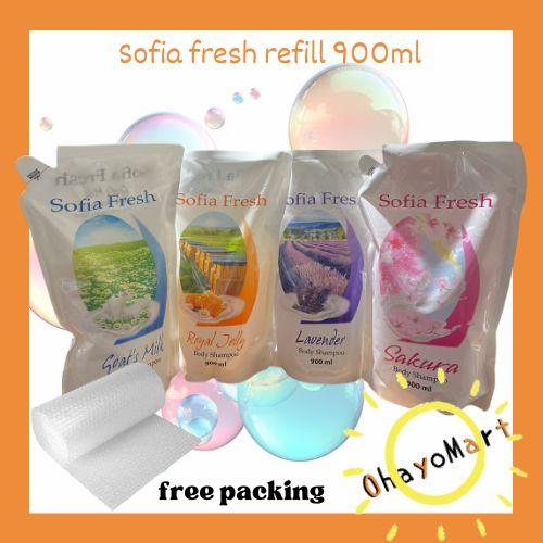 Jual Sofia Fresh body shampoo refill / Sofia sabun mandi Malaysia 900ml ...