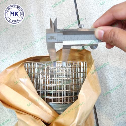 Jual Kawat Mesh / loket Lubang 10mm tebal 1mm stainless SS304 meteran ...
