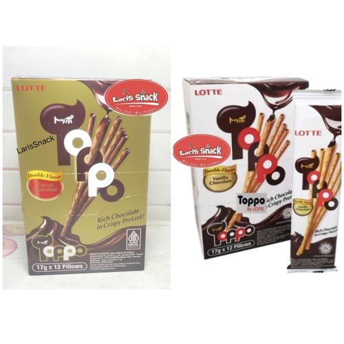 Jual LOTTE Toppo Vanila Chocolate Biskuit Box (Isi 12 Bks) - Jakarta ...