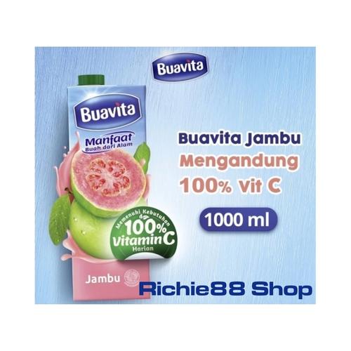 Jual Buavita Jus Jambu Buah Asli 1000 Ml 1 Liter Guava Juice - 1 Pc ...