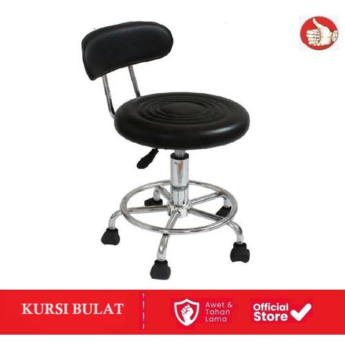 Jual JEMPOL FURNITURE - Kursi bangku bulat Putar Lab Cafe Salon Kantor ...