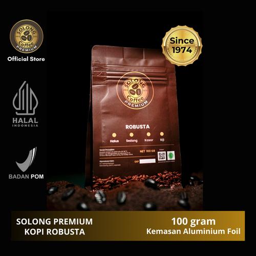 Jual SOLONG PREMIUM Kopi Robusta 100 Gram - Biji Kopi/ Bubuk Kasar ...