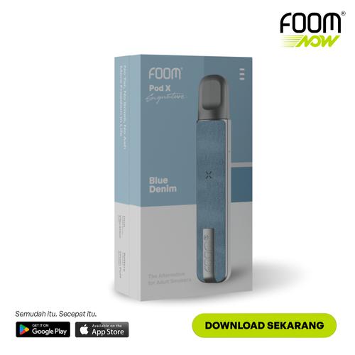 Promo Device Pod X Signature FOOM - Blue Denim - Device+CT - Jakarta ...