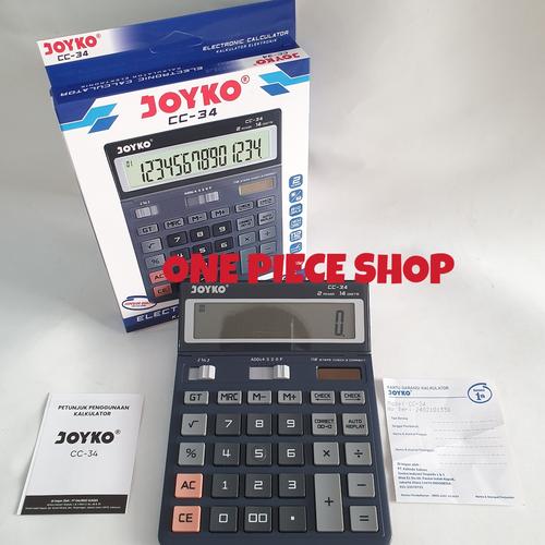 Jual Kalkulator Joyko CC-34 Calculator 14 Digit Joyko Check Correct - Jakarta Pusat - One piece ...