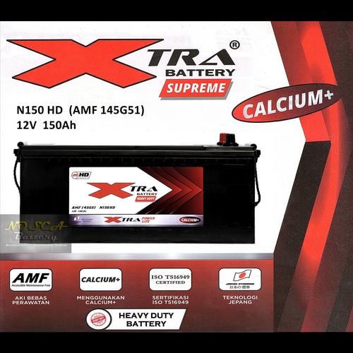 Jual Aki XTRA Supreme Heavy Duty N150 HD/ 145G51 (150Ah) AMF - Jakarta Timur - NOSCA | Tokopedia