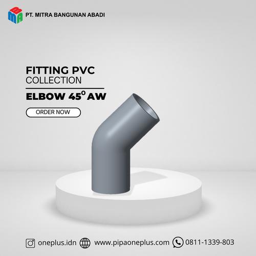 Jual Knee PVC Type AW 45 Derajat Elbow AW PVC I Sambungan Pipa I ...