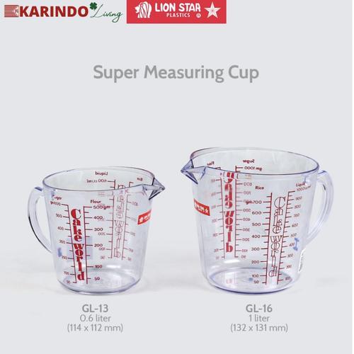Jual Gelas Ukur Super Measuring Cup Lion Star - 1000ml - Kota Manado ...