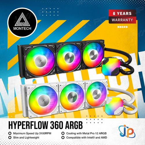 Promo Montech Hyperflow 360 ARGB - CPU AIO Liquid Cooler Fan 360mm - Hitam Cicil 0% 3x - Jakarta ...