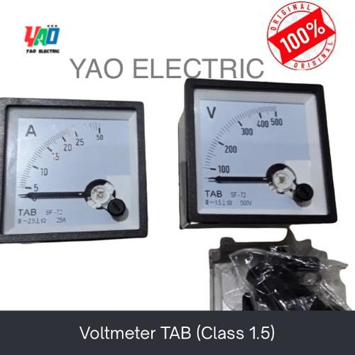 Jual Voltmeter panel TAB (Class 1.5) ukuran 72 x 72 dan 96 x 96 - Putih ...