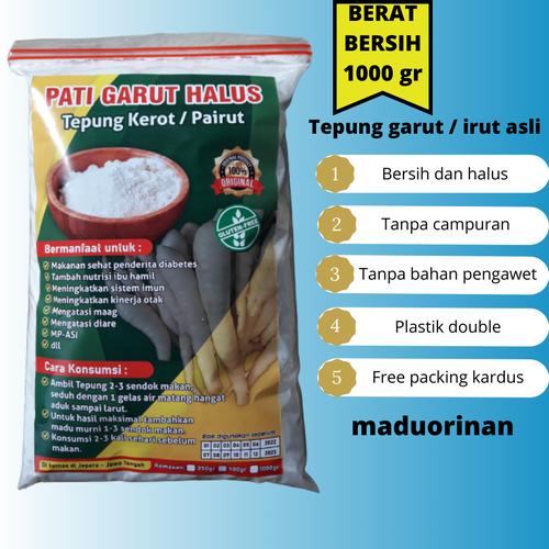 Jual Tepung pati garut 1kg kerut irut asli obat asam lambung maag alami ...