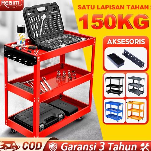 Jual Bengkel Rak 3 Susun Perkakas Trolly Trolley Kotak Peralatan Troli ...