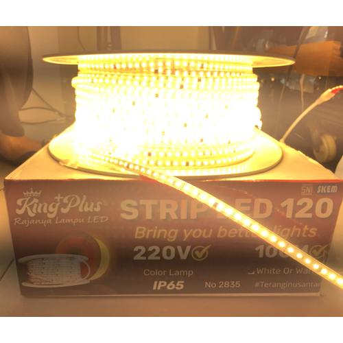 Jual Led Strip 2835 120 led super terang 220V potong 10cm 100m - Putih ...