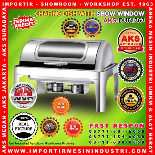 Jual Roll Top Prasmanan Hotel Chafing Dish 8.5L Segi Empat KACA DU61363 ...