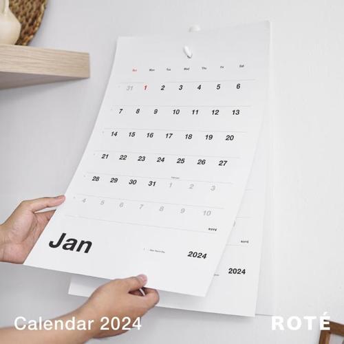 Jual KALENDER 2024 Aesthetic Kalender Dinding Jumbo Calendar 2024 ...