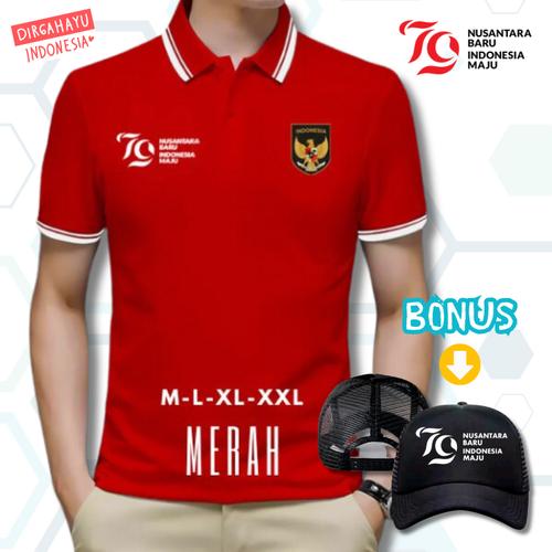 Jual POLO SHIRT BAJU KAOS JERSEY BOLA TIMNAS HUT RI KEMERDEKAAN REPUBLIK INDONESIA 79 HOME AWAY ...