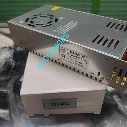 Jual Power supply 12V 40A adaptor 12 V Volt 40 A Ampere PSU CCTV power ...