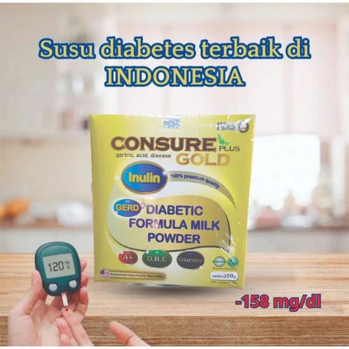 Jual susu konsure original CONSURE GOLD INULIN GERD+DIABETIC FORMULA ...