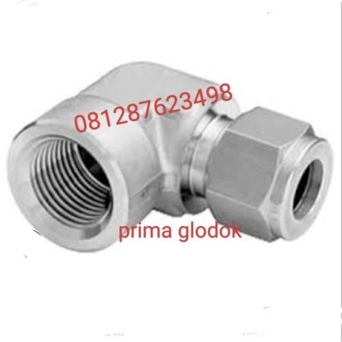 Jual Female elbow connector ss316 6mm x 3/8/female elbow stainless 316 ...