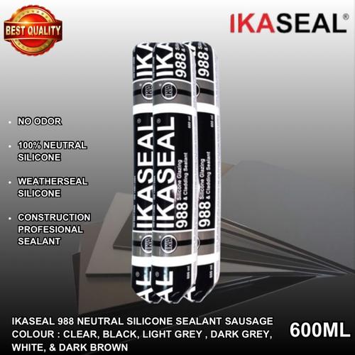 Jual LEM ACP SOSIS NEUTRAL 100% IKASEAL 988 SILICONE SEALANT 600ml ...