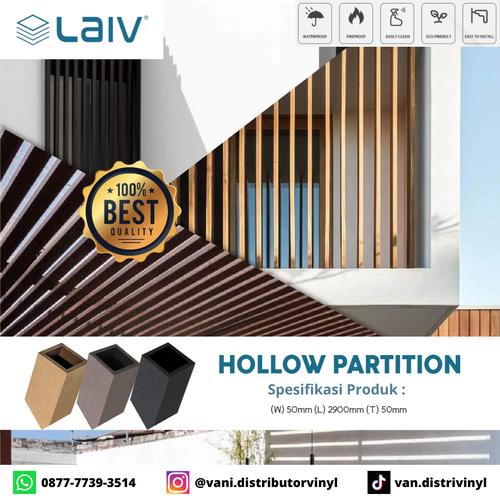 Jual WPC Outdoor Hollow Partisi LAIV 5cm x 5cm - Pembatas Sekat Ruangan ...