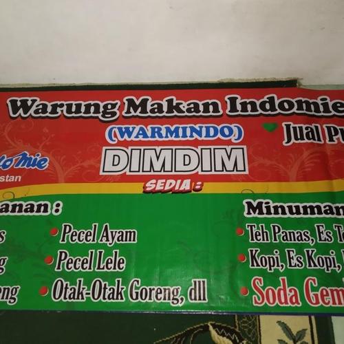 Jual INSTAN SPANDUK BANNER | WARMINDO WARUNG MAKAN INDOMIE UKURAN 2M X ...