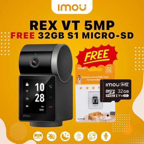 Promo Imou Rex VT 5MP Human & Pet Detection Abnormal Sound Alarm IP ...