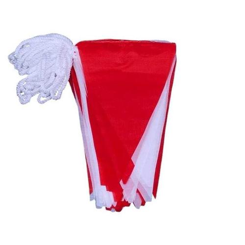 Jual 80 Meter Bendera Segitiga Merah Putih / 150pcs Bendera Kain Segitiga - Kab. Karawang ...