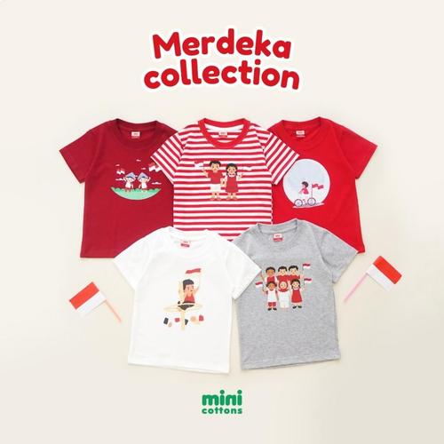 Jual Mini Cottons Kaos Merdeka 17 Agustusan 1-12 Tahun - Stripe, 1-2 ...