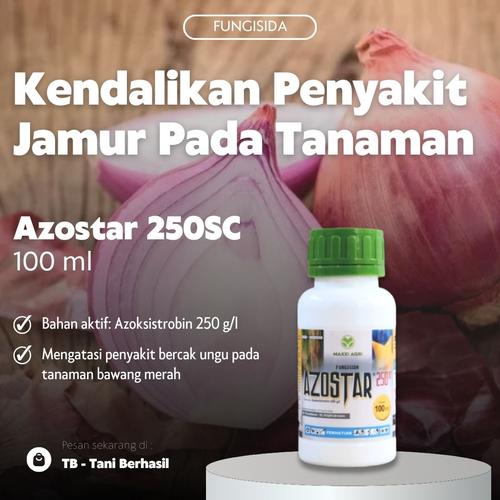 Jual Fungisida Azostar 250 SC 100 ml, Kendalikan Penyakit Bercak Ungu ...