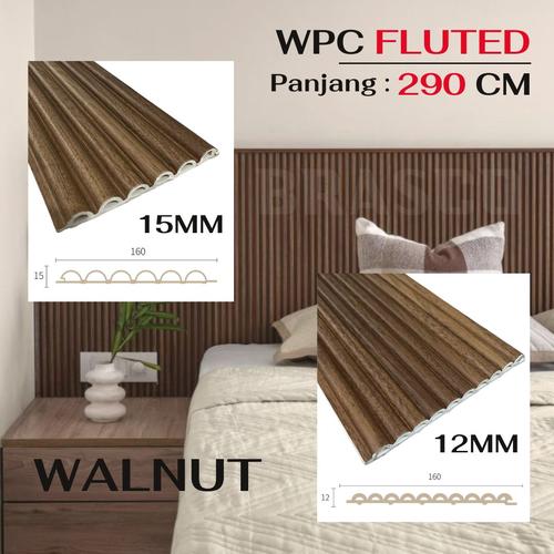 Jual WPC Grade A+ Wall Panel 2.9 m Fluted Bulat Segitiga Wallpanel 3 ...