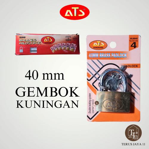 Jual ATS Gembok Kuningan 40 mm / Gembok ATS ukuran 40 mm - Kota ...