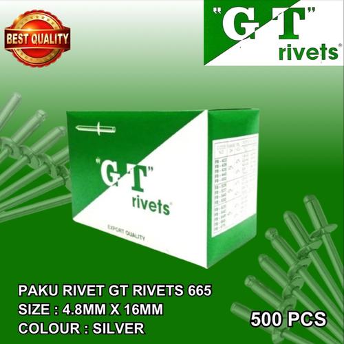 Jual Paku Rivet GT 665 4.8mm x 16mm isi 500pcs Original - Jakarta Timur ...