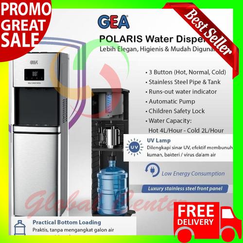 Jual WATER DISPENSER GEA POLARIS GALON BAWAH DISPENSER WITH UV LAMP ...
