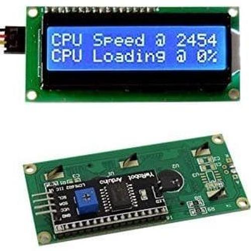 Jual ORIGINAL IIC/I2C/TWI 1602 Serial Blue Backlight LCD for Arduino ...