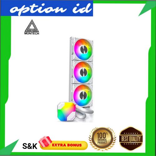 Jual Liquid CPU Cooler MONTECH HyperFlow 360 ARGB | Hyper Flow 360mm - White - Jakarta Barat ...