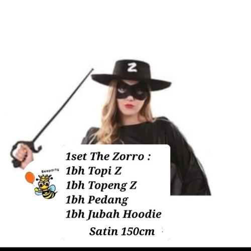Jual Aksesoris Zorro Lengkap/ Topi Zoro - Topeng - Jakarta Barat - bee ...