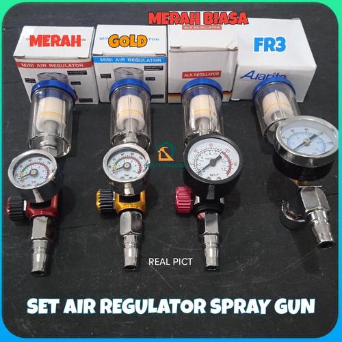 Jual Regulator Dan adaptor kompresor angin Air Regulator Manometer ...