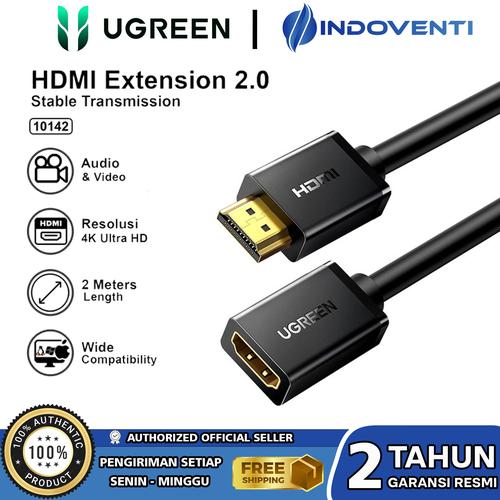 Jual UGREEN Kabel HDMI Female To HDMI Male Cable Extension 4K PC Laptop TV - Jakarta Barat ...