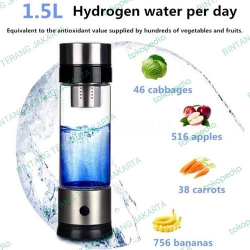 Jual Botol Minum Hydrogen Bottle Water High Quality Botol Hydrogen 1,5 ...