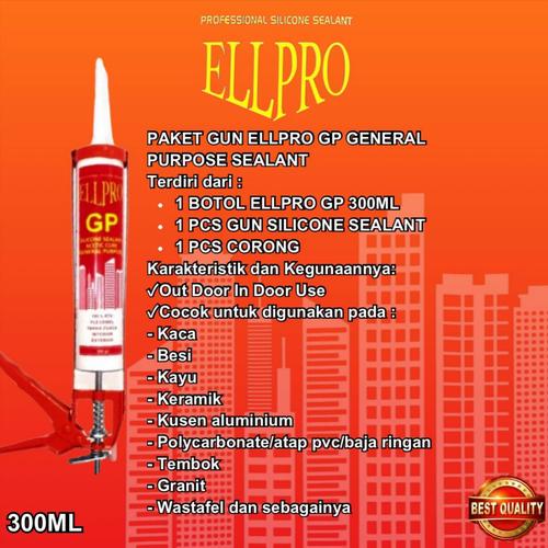Jual Paket Lem Kaca / Silicone Sealant AceticCure Plus Silicone Gun ...