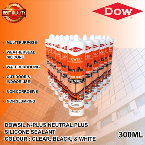Jual Lem Kaca Silicone Sealant Netral DOWSIL NEUTRAL PLUS 300ml ...