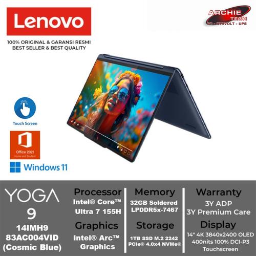 Jual LENOVO YOGA 9 OLED 2in1 14IMH9 83AC004VID Core Ultra 7 155H 32GB 1TB W11 OHS TouchScreen ...