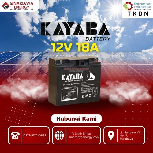 Jual Aki KAYABA 12V 18Ah Bersertifikat TKDN - Kota Surabaya - Sinar ...