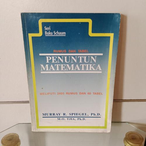 Jual Seri Buku Schaum Penuntun Matematika Rumus dan Tabel ( Original ...