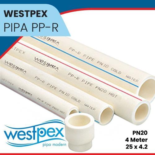Jual PIPA PPR WESTPEX PN20 PPR PANAS DINGIN 4 METER BATANG 25 x 4.2 ...