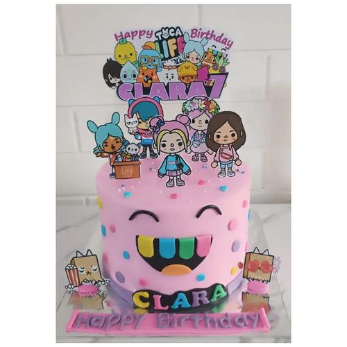 Jual Toca Life World Cake / Kue Ulang Tahun Karakter Anak / Custom Cake ...
