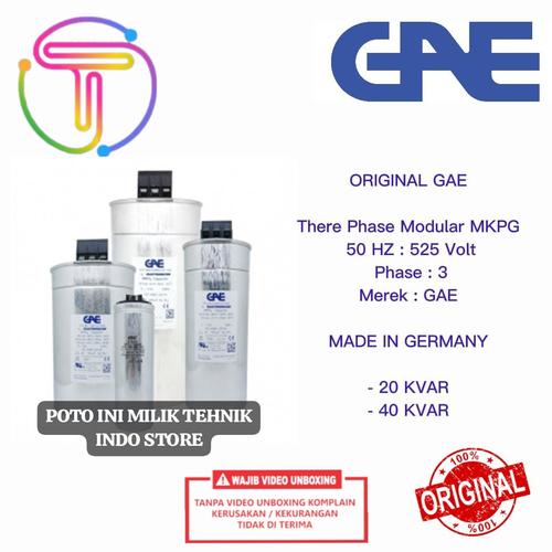 Jual Capasitor GAE 40 Kvar 525V / type MKPG capasitor panel GAE ...