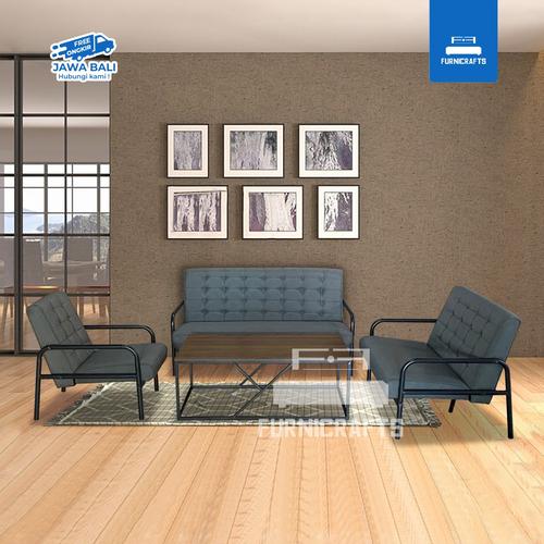 Promo LOREA / SOFA KANTOR / SOFA SANTAI BESI MINIMALIS - 2s Cicil 0% 3x ...
